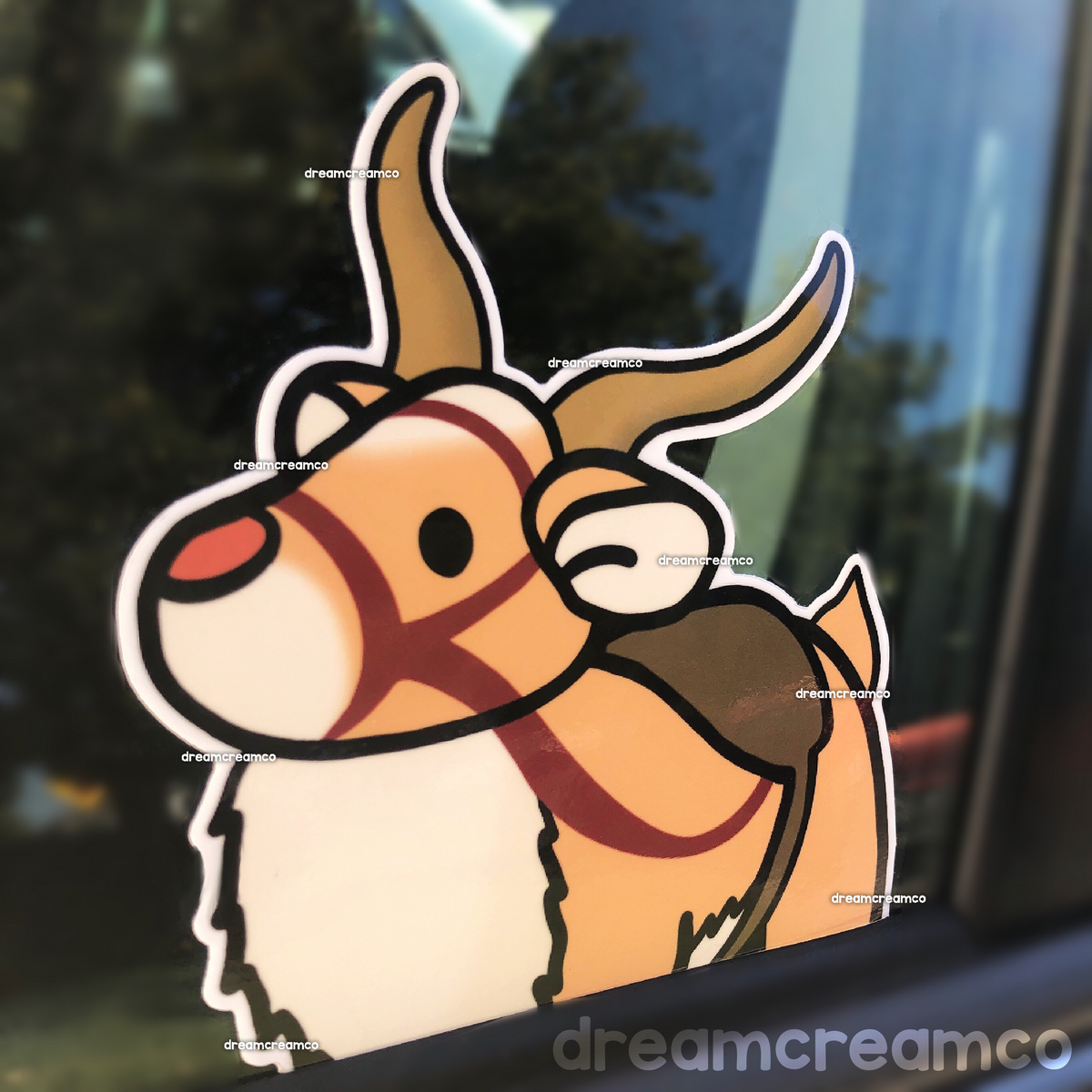 Forest Elk Peeker Sticker – dreamcreamco