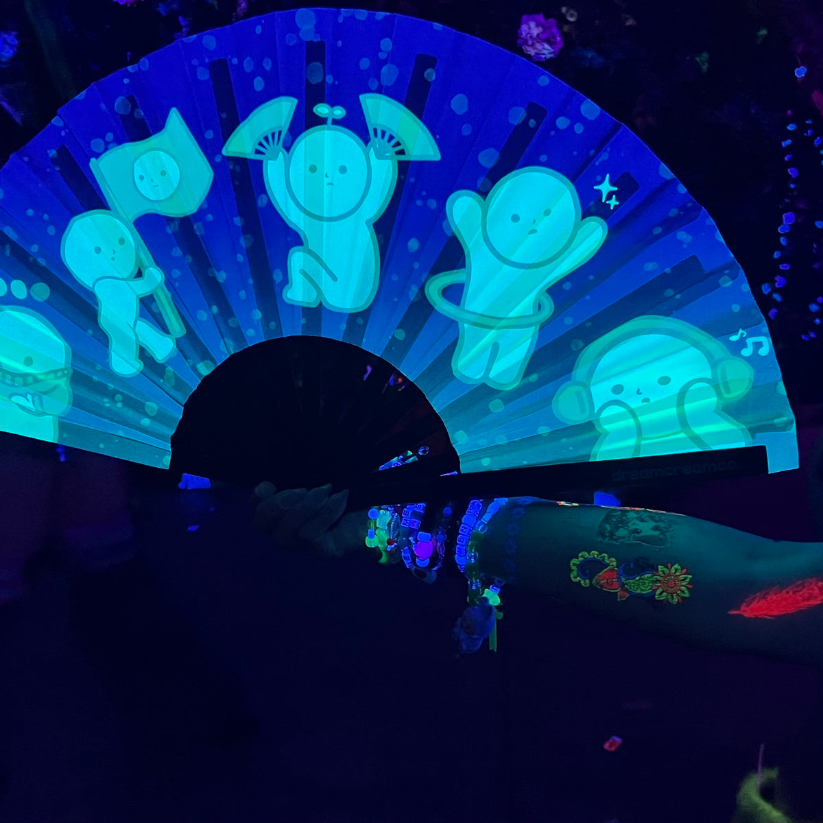 [PREORDER] Galactic Glow Festival Fan – dreamcreamco