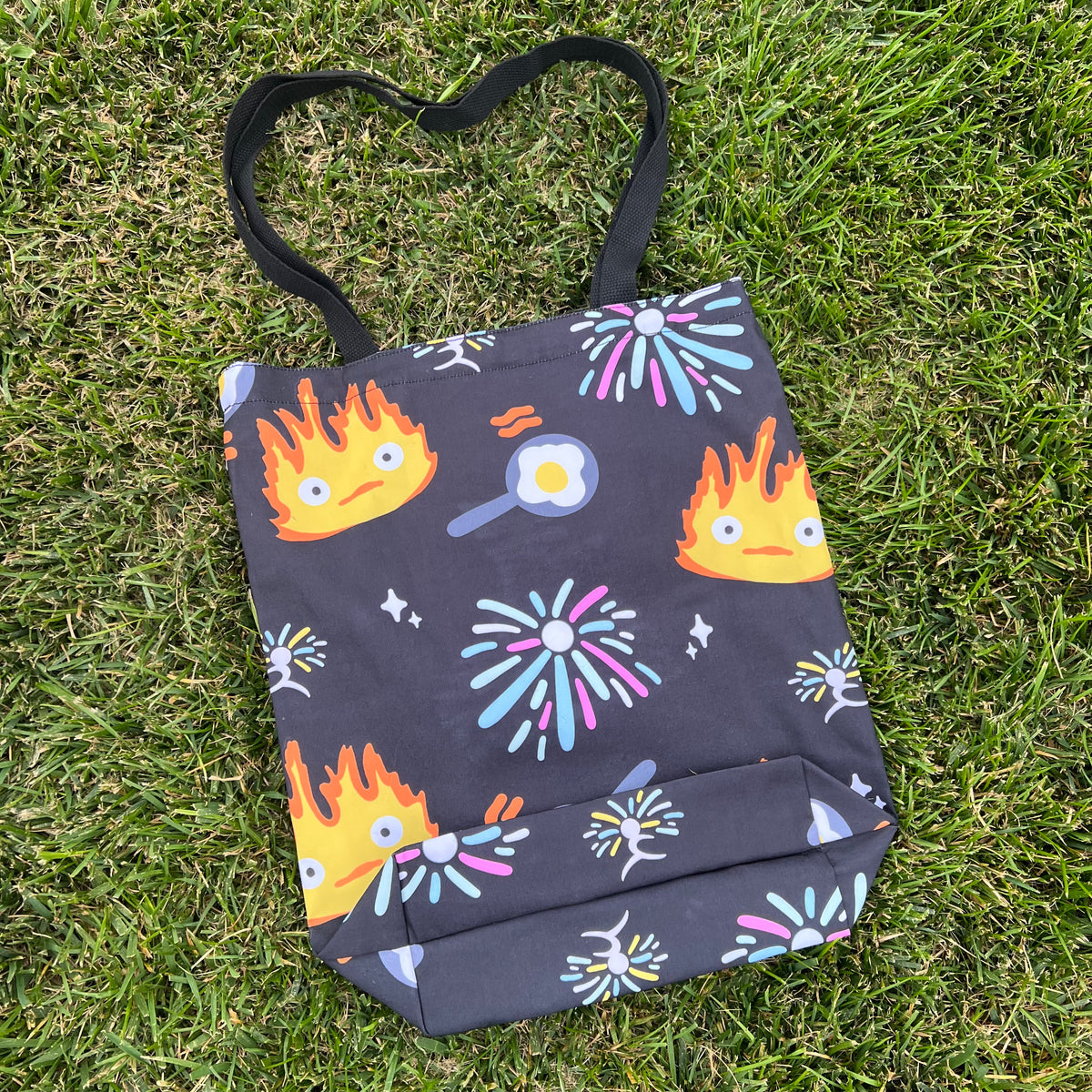 Flaming Fireworks Tote Bag – dreamcreamco