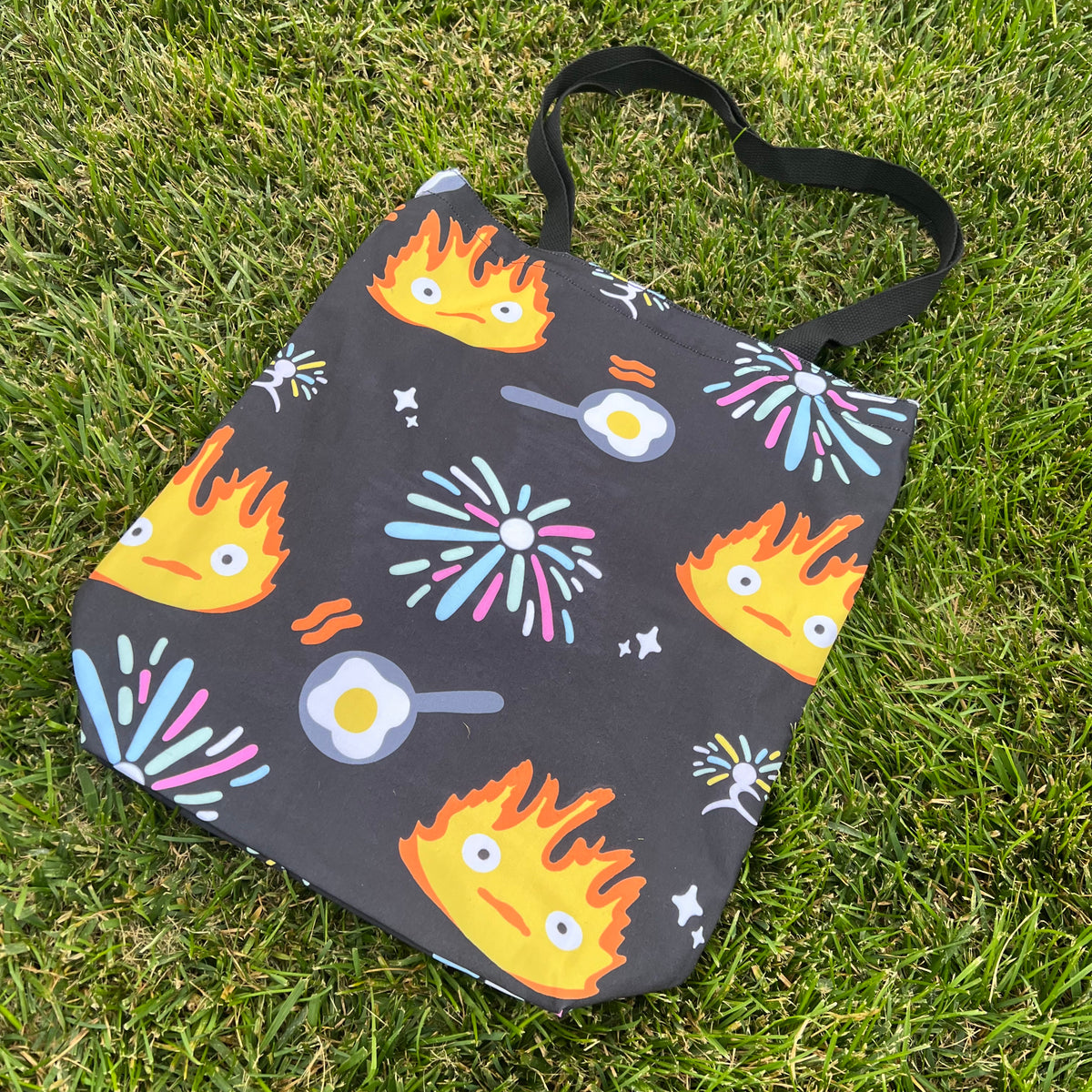 Jumbo Flaming Fireworks Tote Bags – dreamcreamco